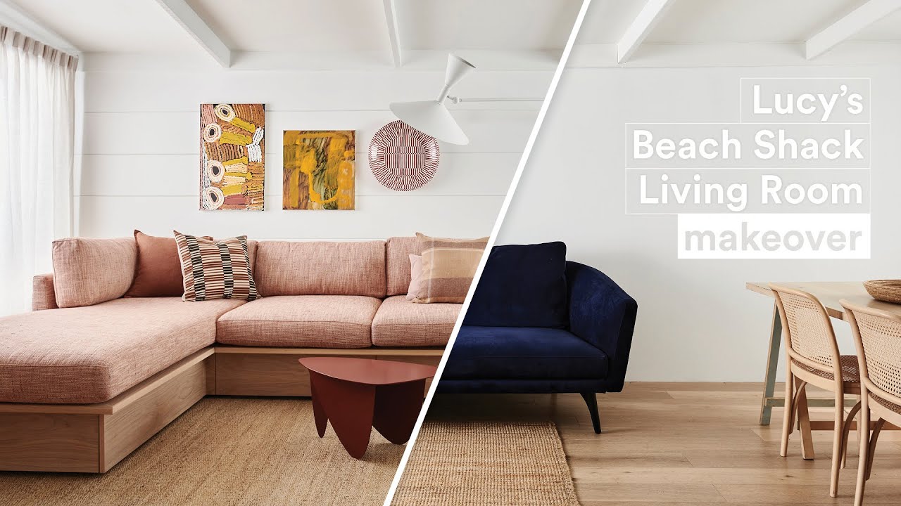 Before + After: Lucy’s Beach Shack Living Room Transformation - YouTube