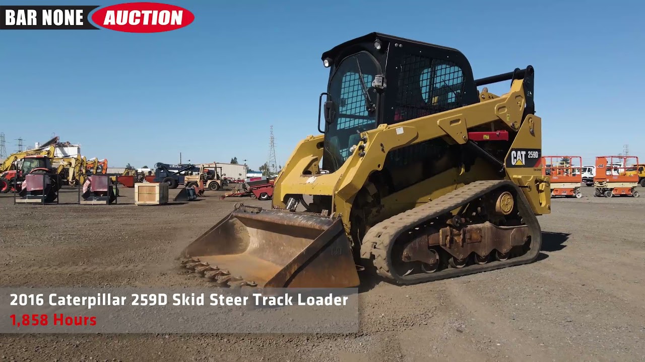 2016 Caterpillar 259D Skid Steer Track Loader - YouTube