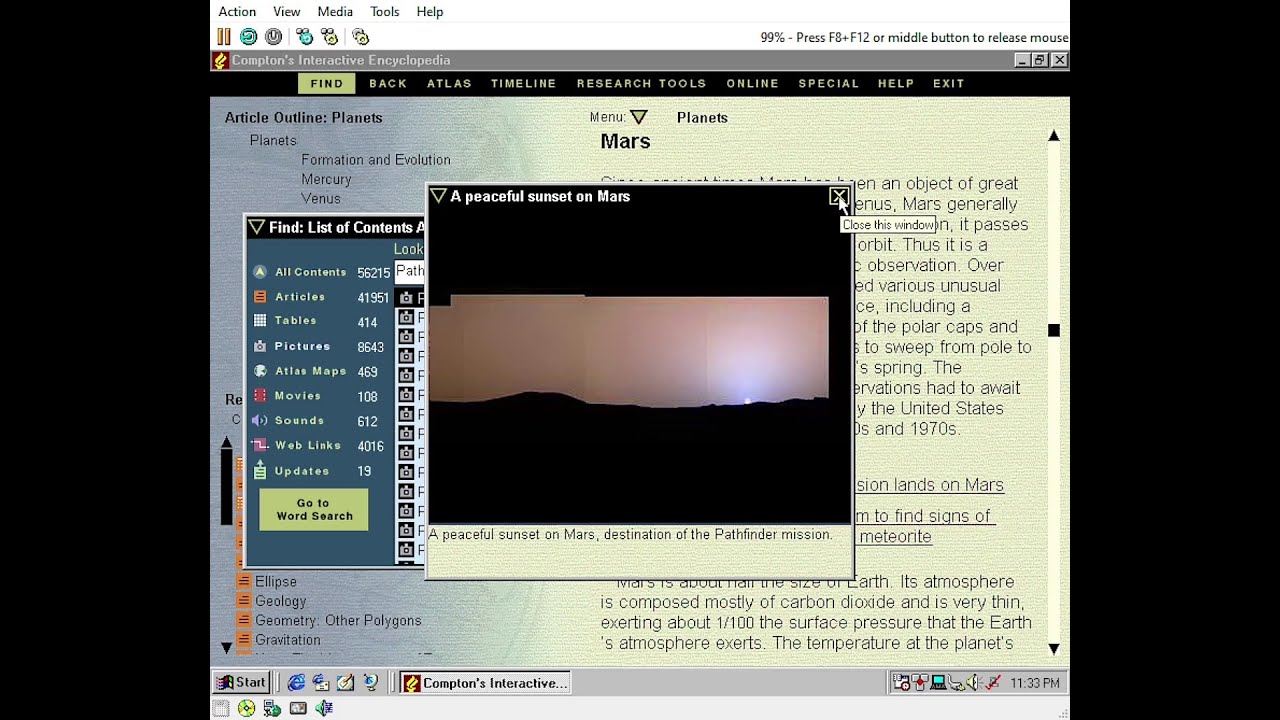 Compton's Interactive Encyclopedia On Win98+86Box - YouTube