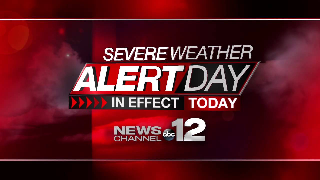 severe weather alert day in effect today - YouTube