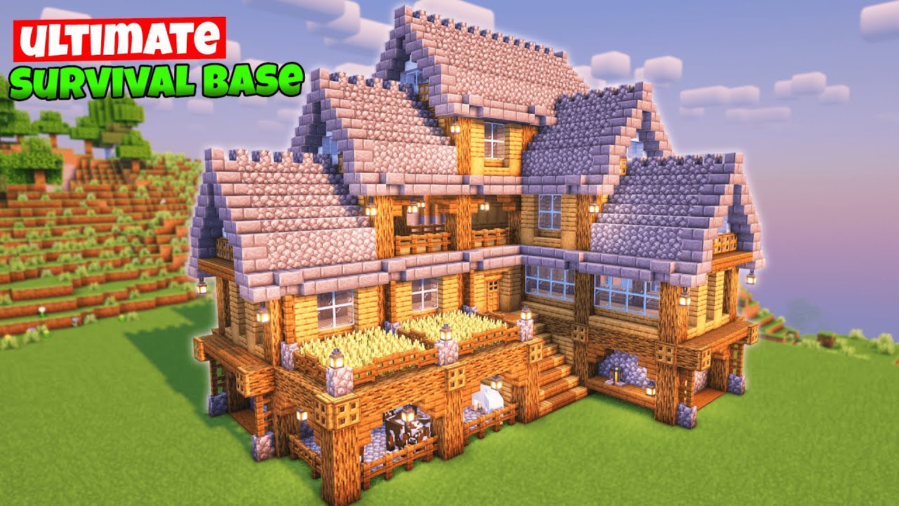 Minecraft Ultimate Survival House Tutorial⚒️ Youtube