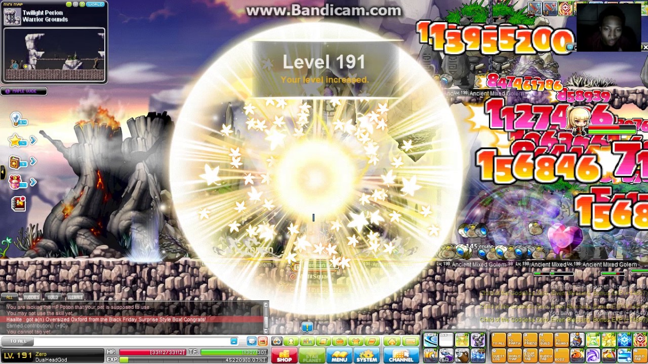 (Maplestory v1.77) Level 190 Zero Training in Twilight Perion - YouTube