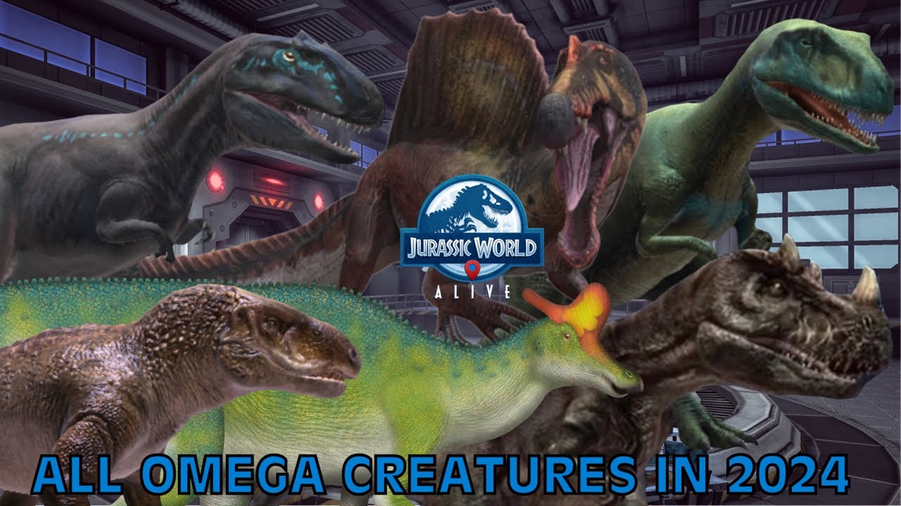 All Omega Creatures In 2024 - Jurassic World Alive - YouTube