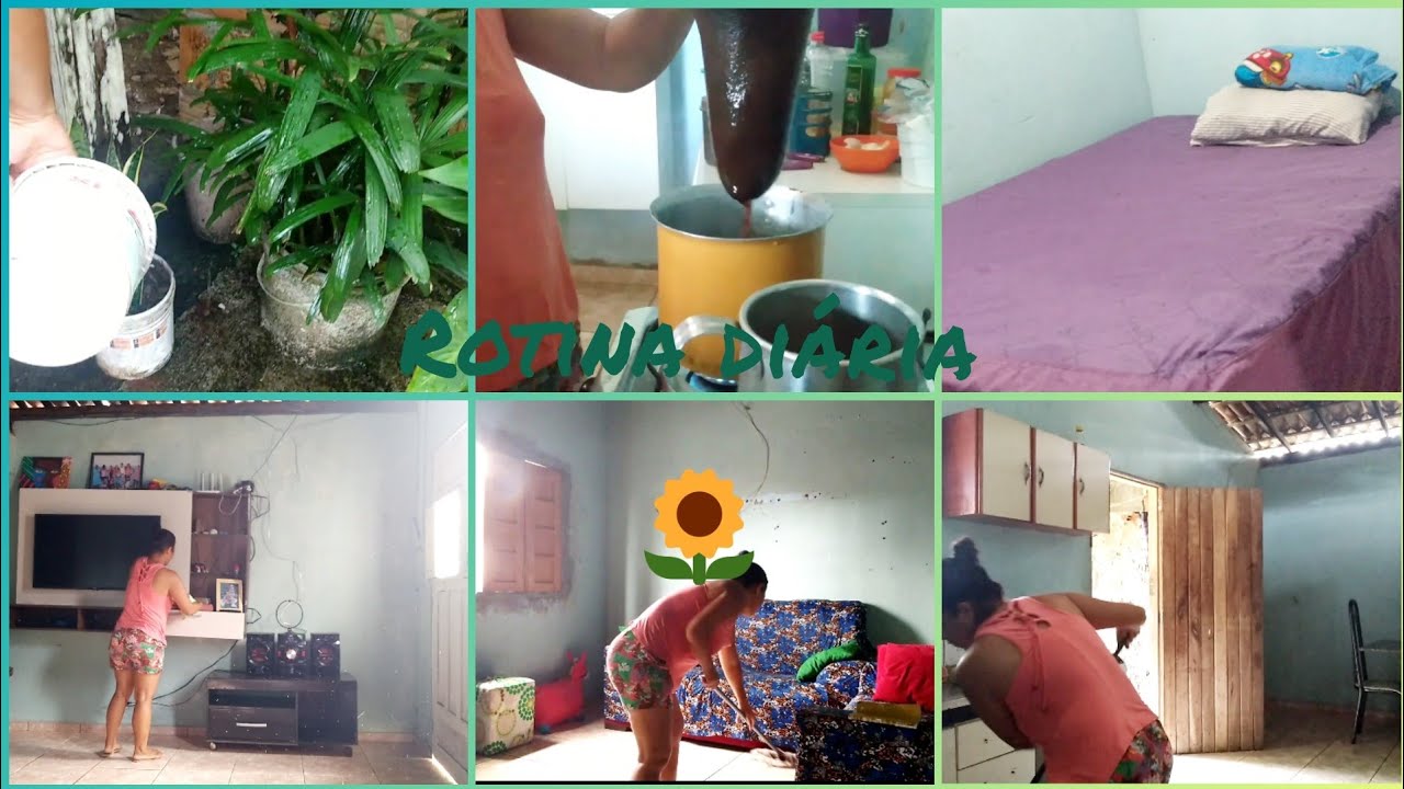 Rotina diária/limpeza e arrumação completa na minha casa - YouTube