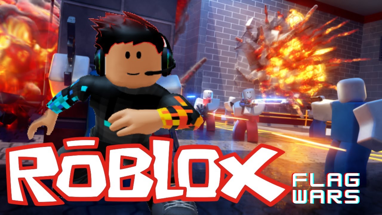 Playing Roblox Flag Wars - YouTube