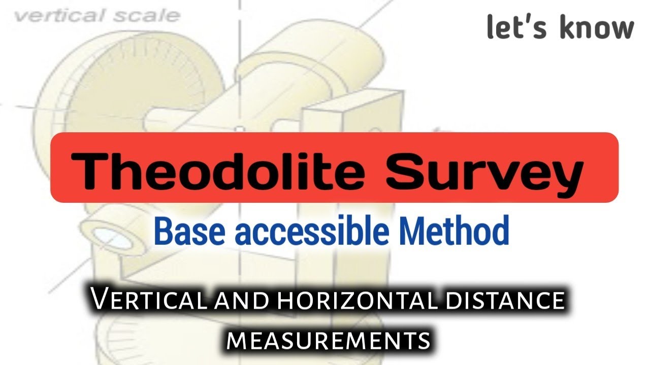 Theodolite survey(base accessible) || geography practical in বাংলা ...