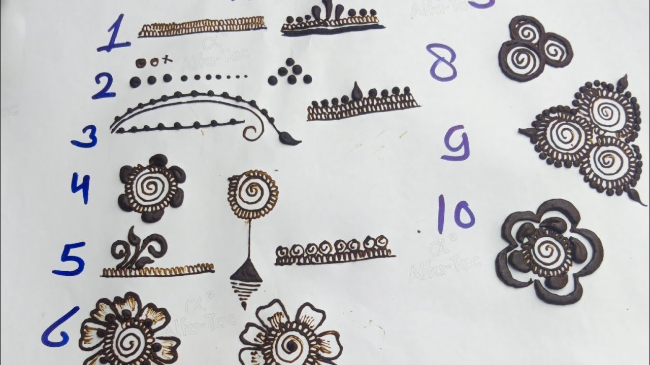 Swati agrahari Mehandi Designs is live! Mehandi class 3 sikhe basic beginners mehandi designs ...