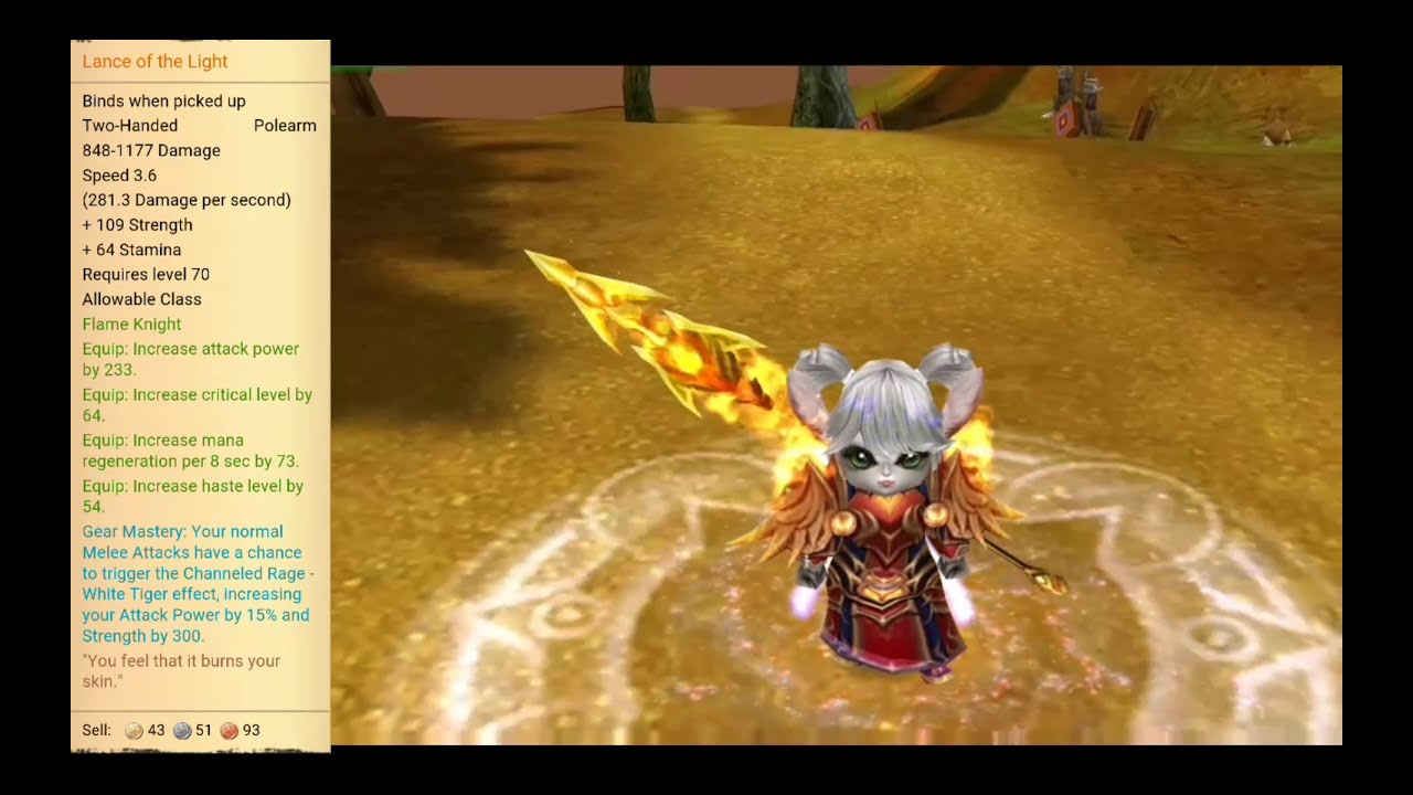 Order and Chaos Online: Legendary Halberd - Flame Knight - YouTube