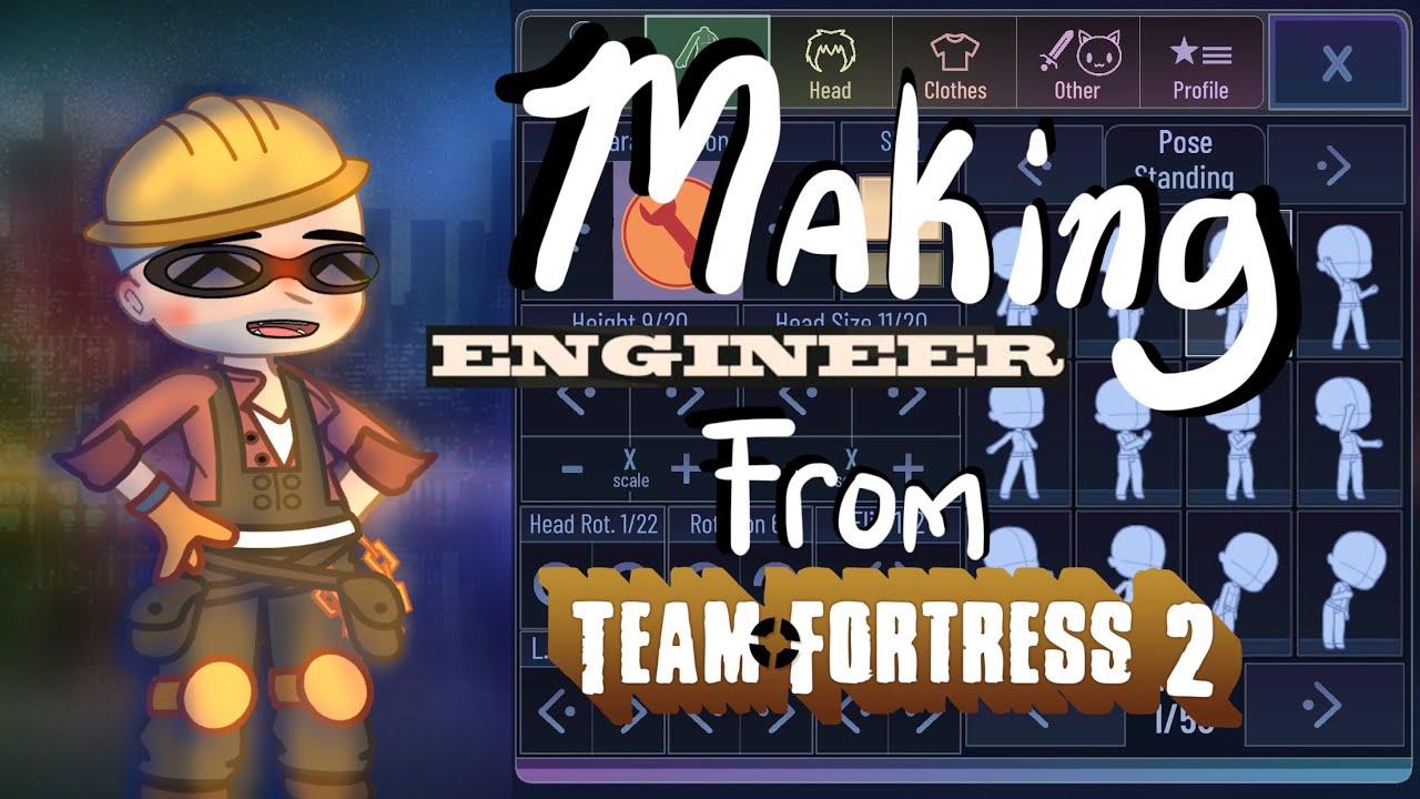 Making #Tf2 #engineer in #Gachaclub |Part 8|NUMBERS-Temporex|Tf2|Gacha ...