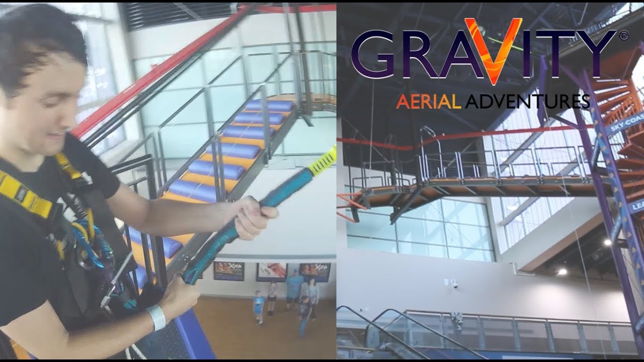 Freefall Jump! Gravity Aerial Adventures Opening Day Vlog - Adventures ...