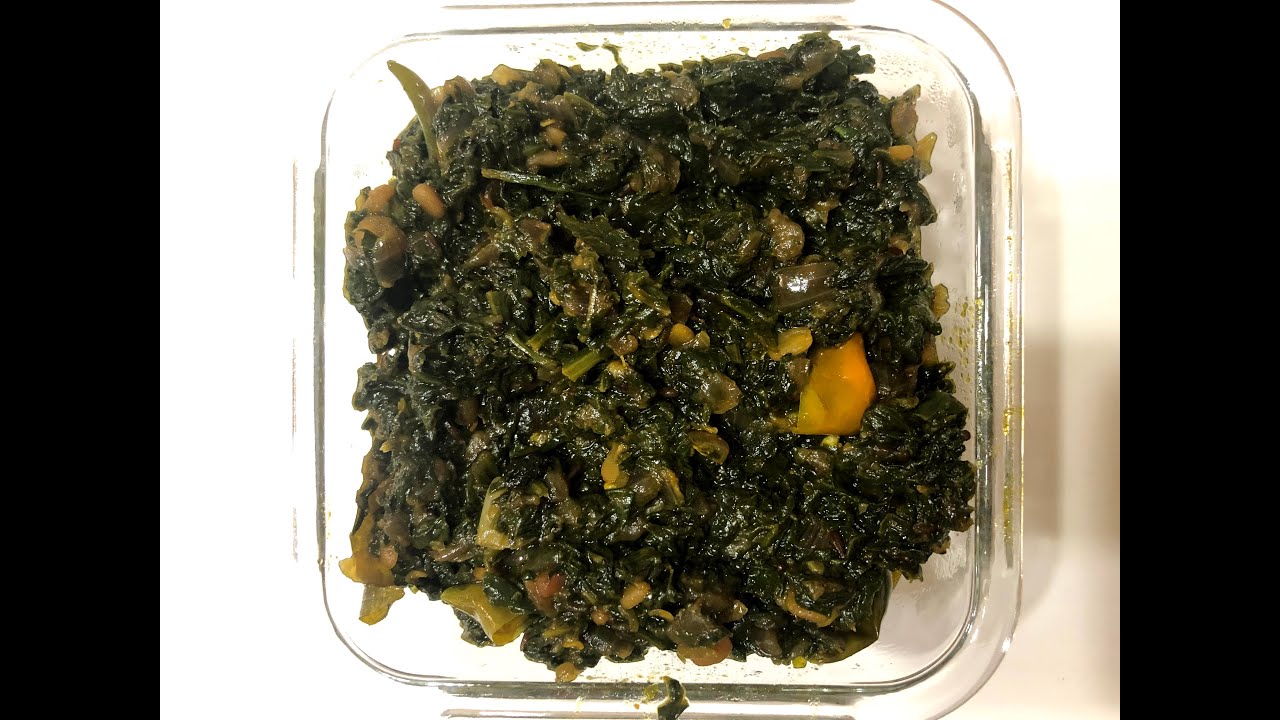 Palak/Palakura/Spinach Fry - YouTube