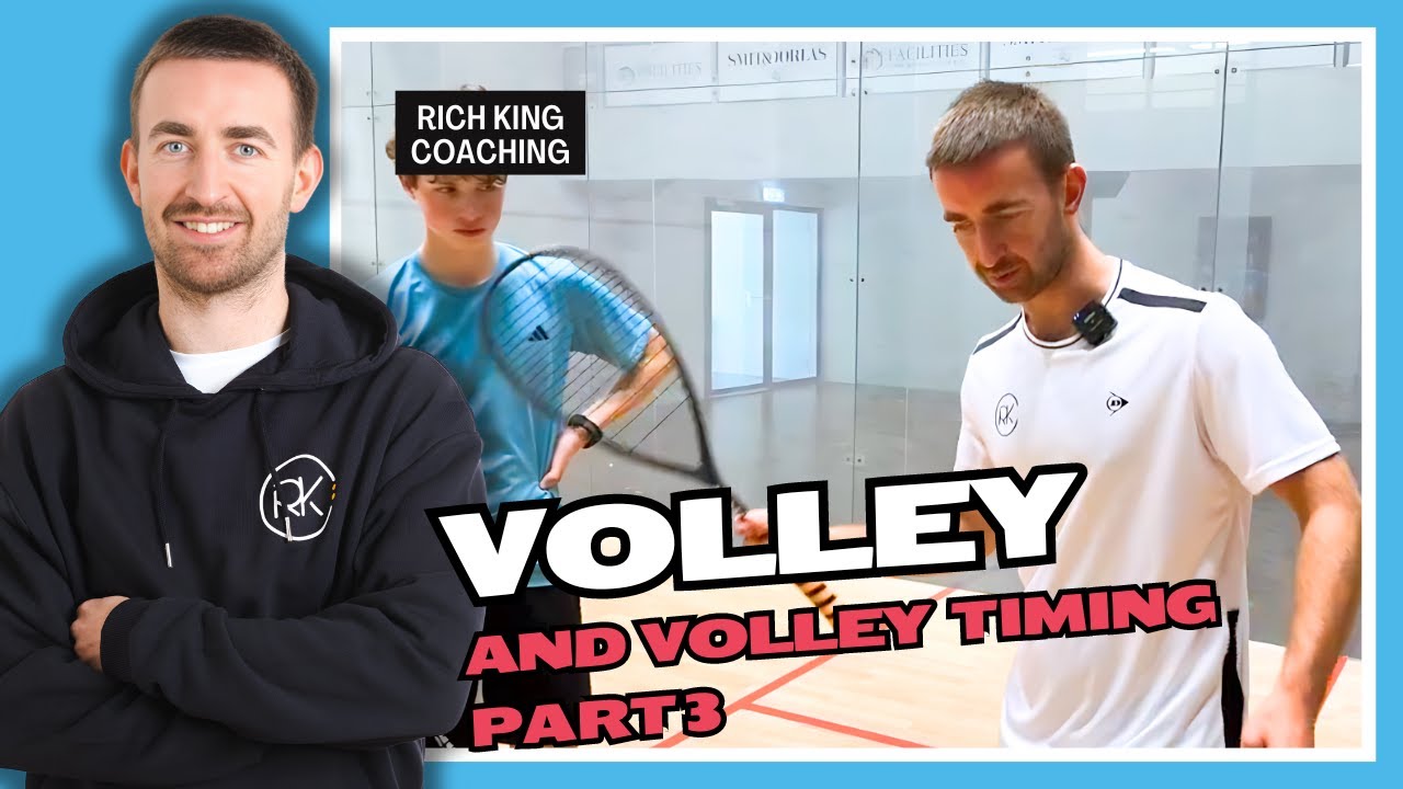 SQUASH TECHNIQUES | Volley and volley timing at varying heights, part 3 ...