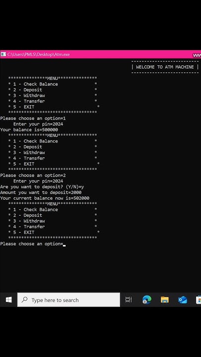 Simple ATM System in C++ | Dev-C++ Mini Project 💻💰 #studyzone #coding #programminglanguage #bscs ...