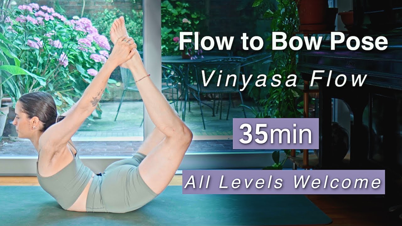 Energizing 35 Min Vinyasa Flow to Open Your Heart - YouTube