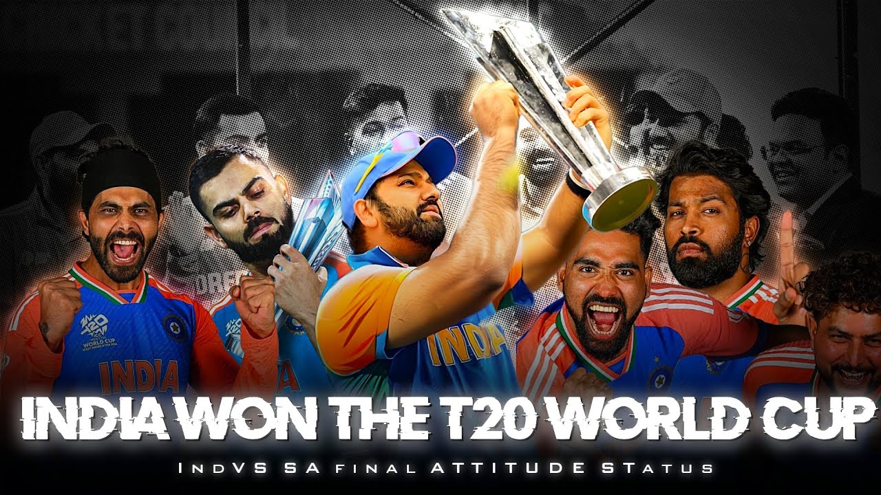 India Won The T20 World Cup🔥 • Ind vs Sa Attitude Status • India Won ...