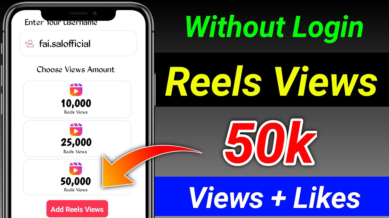 Without Login how to increase reels views & likes on instagram ...