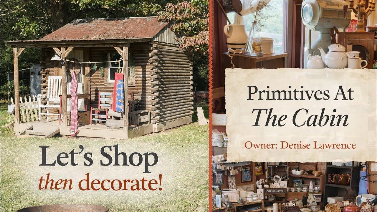 SHOP WITH ME - PRIMITIVES AT THE CABIN ~ POP UP SALE Thrift Vintage ...