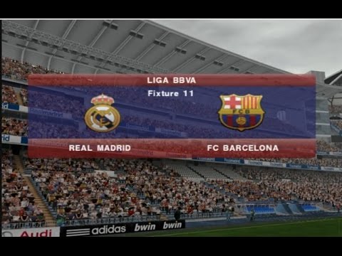 PES 2015 (PS2) Real Madrid vs FC Barcelona - Liga BBVA - Season 2016-2017