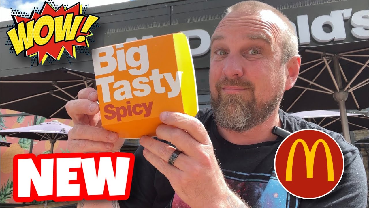 NEW - BIG TASTY SPICY burger at MCDONALDS - Spicy Big Tasty - YouTube