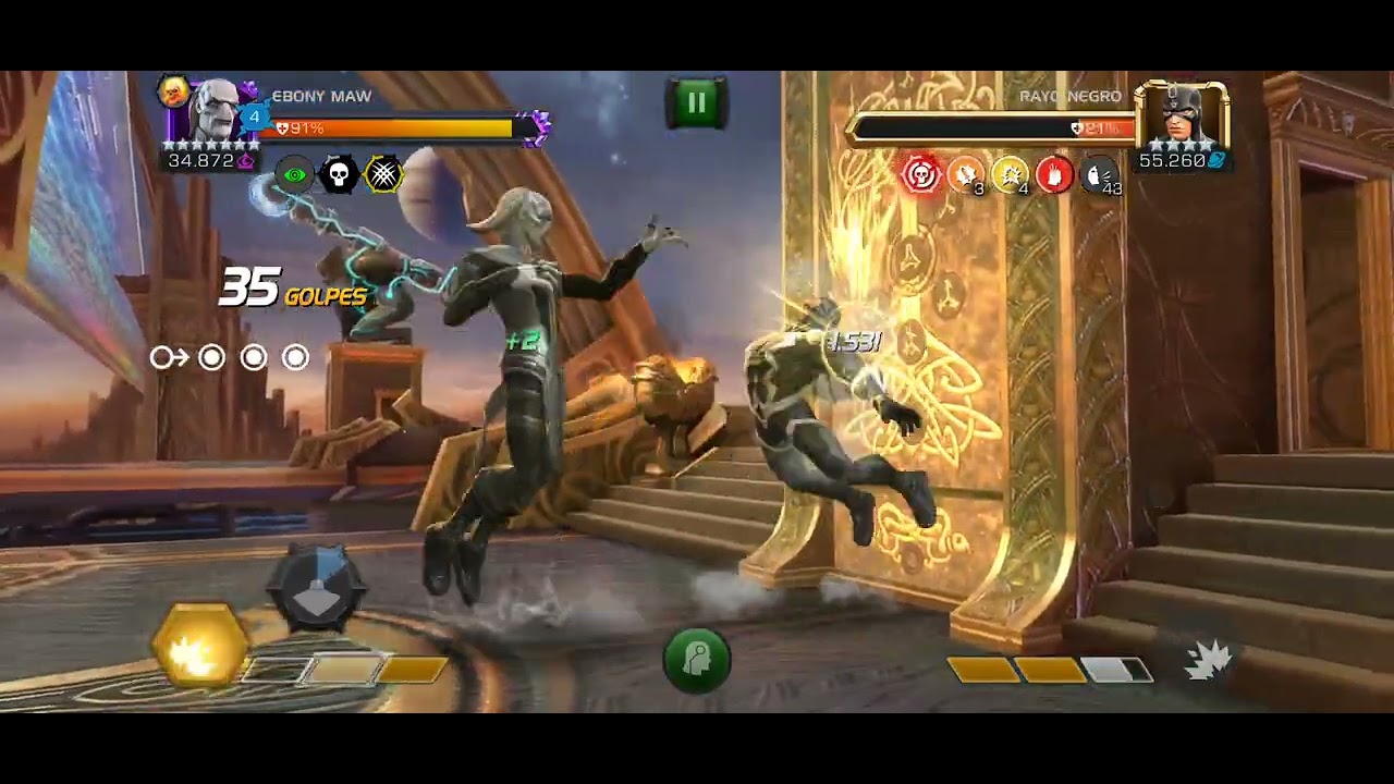 7* R2, Ebony Maw Absolutely Destroys Black Bolt's Mouth Mcoc - YouTube