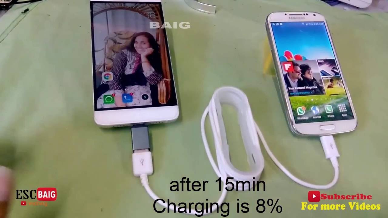 How to Charge Mobile To Mobile -Mobile charging with other Mobile ...