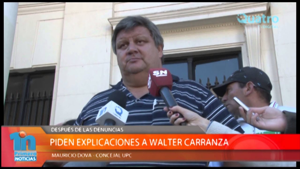 DESPUÉS DE LAS DENUNCIAS: PIDEN EXPLICACIONES A WALTER CARRANZA - YouTube