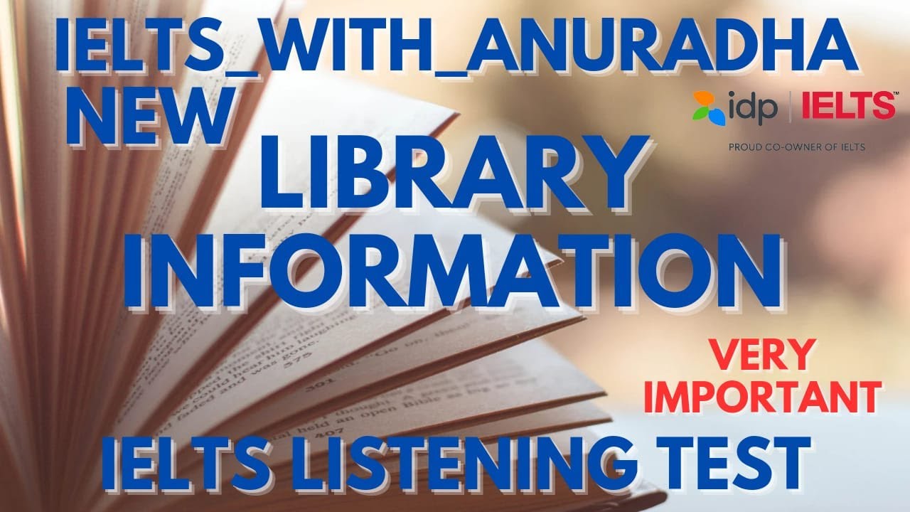 LIBRARY INFORMATION IELTS LISTENING TEST WITH ANSWER KEYS #ielts # ...