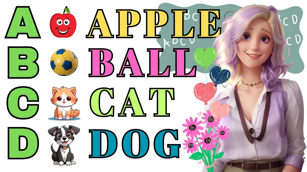 Learning with AI | ABC Letters for Kids | English Vocabulary for Kids ...