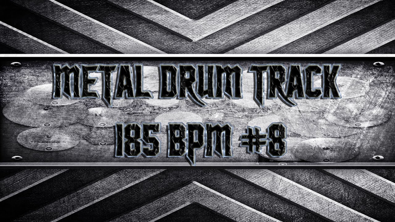 Metallica Style Metal Drum Track 185 BPM (HQ,HD) - YouTube