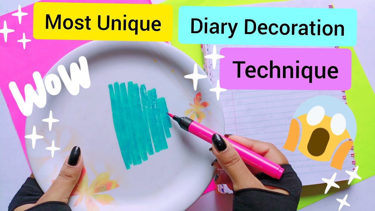 How can I decorate my diary? Most Unique Diary Decoration Technique You ...