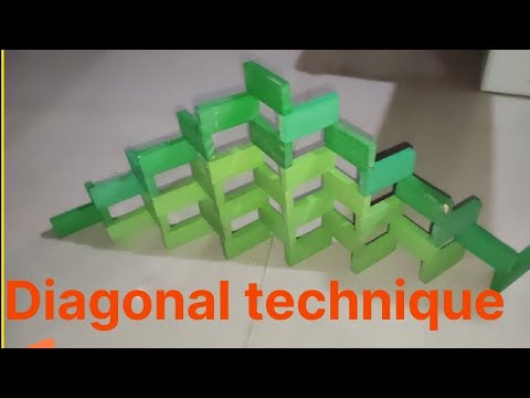How to build domino wall? #domino - YouTube