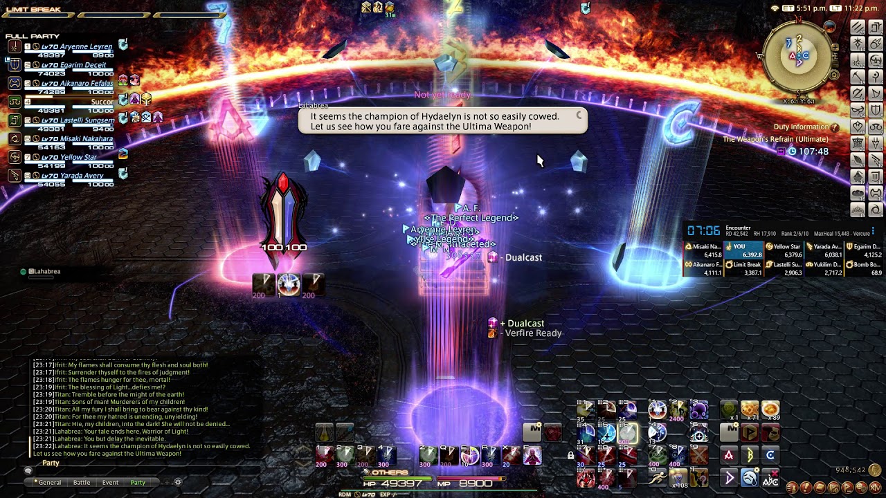 Weapon's Refrain - RDM PoV - UWU - 5723 rDPS - YouTube