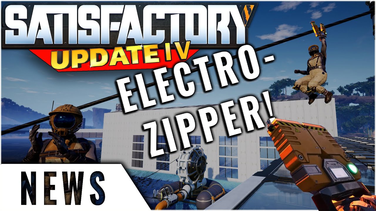 Satisfactory Update 4 News: Cable Zipline Teaser Trailer - YouTube