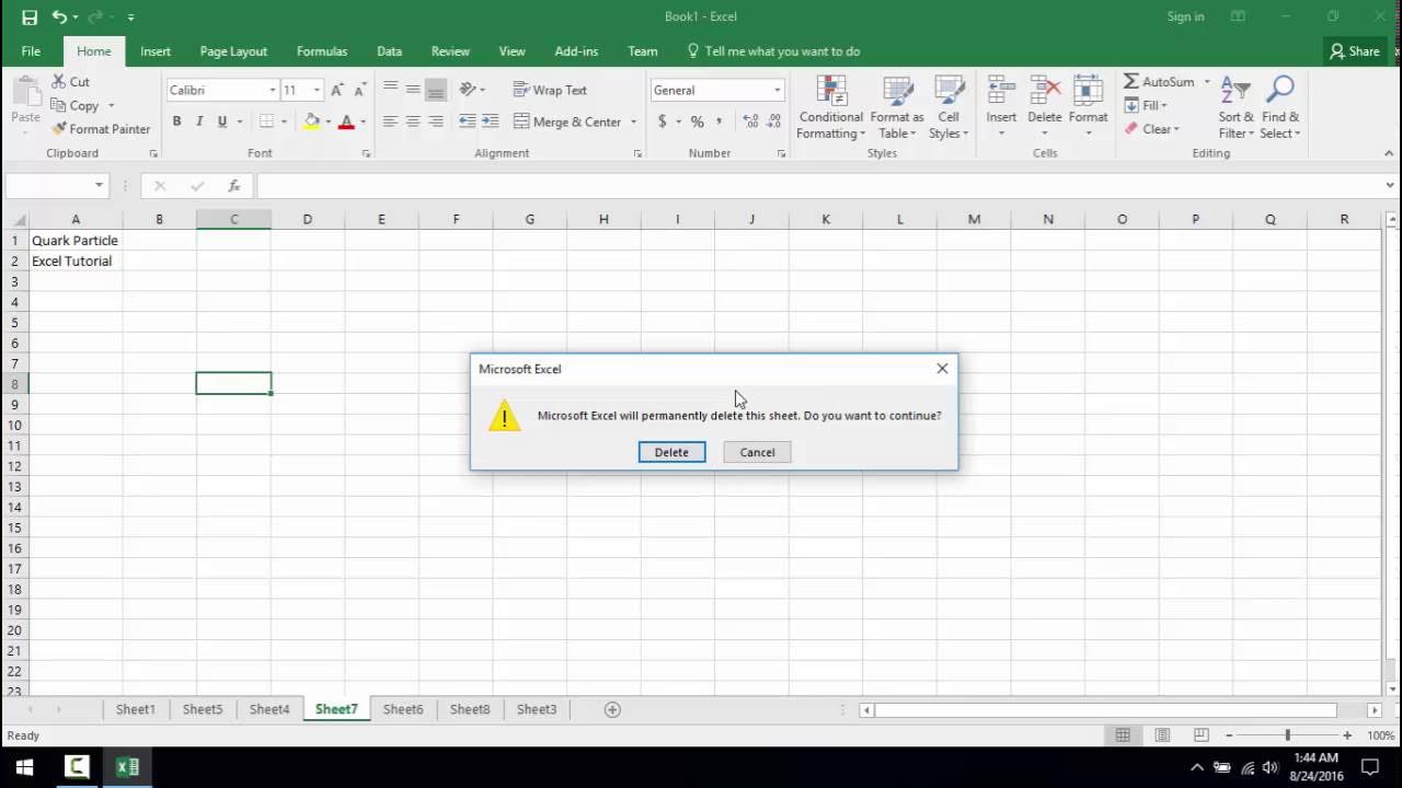 Excel Tutorial: View, move, add, rename, delete Excel worksheet tabs | ExcelCentral.com - YouTube