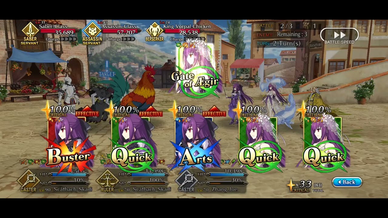 FGO Ruler Skadi mixed node np1 - YouTube
