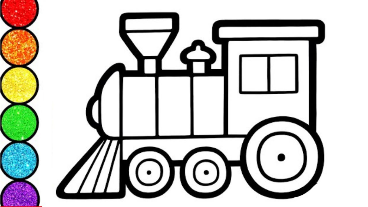 Draw a train and make it move - YouTube