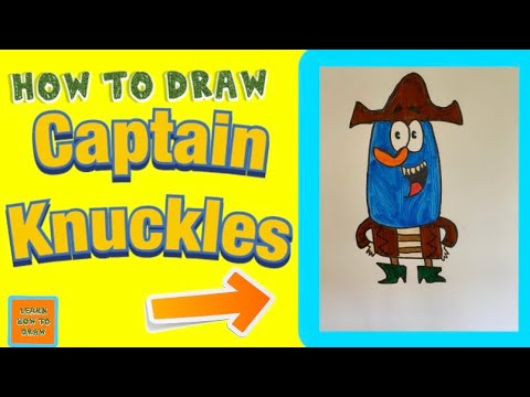 How to Draw Captain Knuckles Step by Step - YouTube