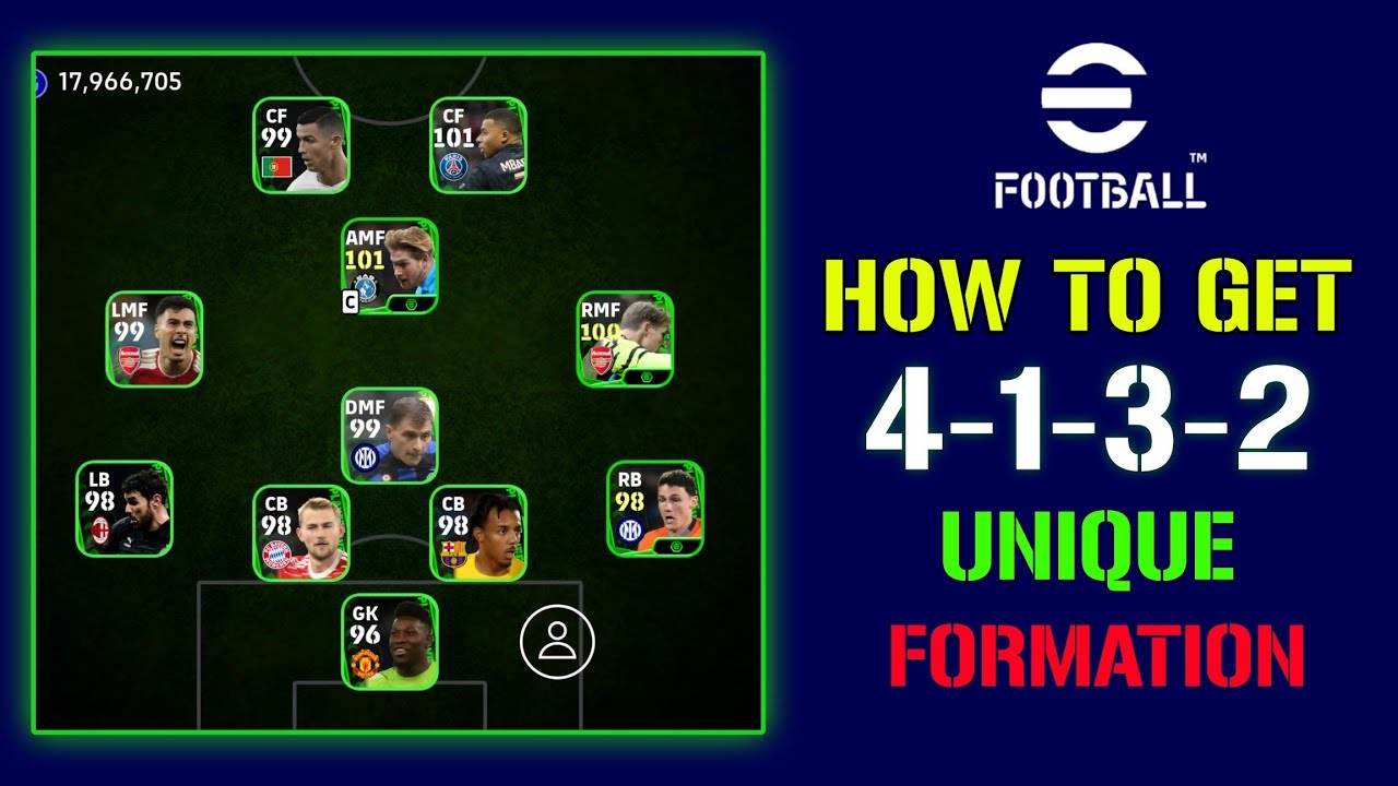How To Get 4132 Unique Formation this Week in eFootball 2024 Mobile ...