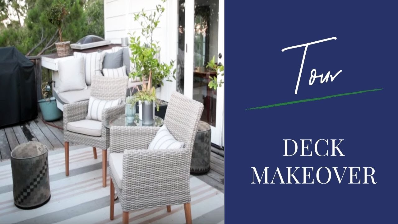 How To Set Up Your Outdoor Space (Deck Makeover Tour) - YouTube