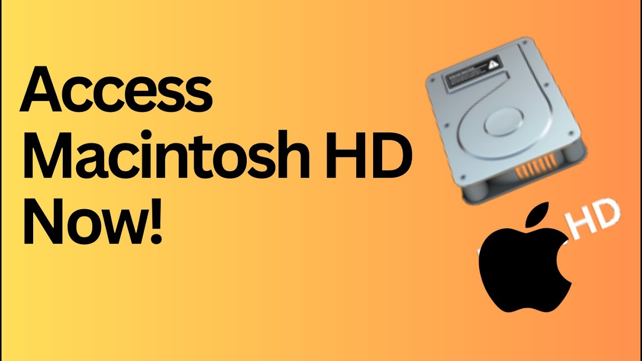 How to Quickly Open Macintosh HD in macOS Finder for Beginners - YouTube