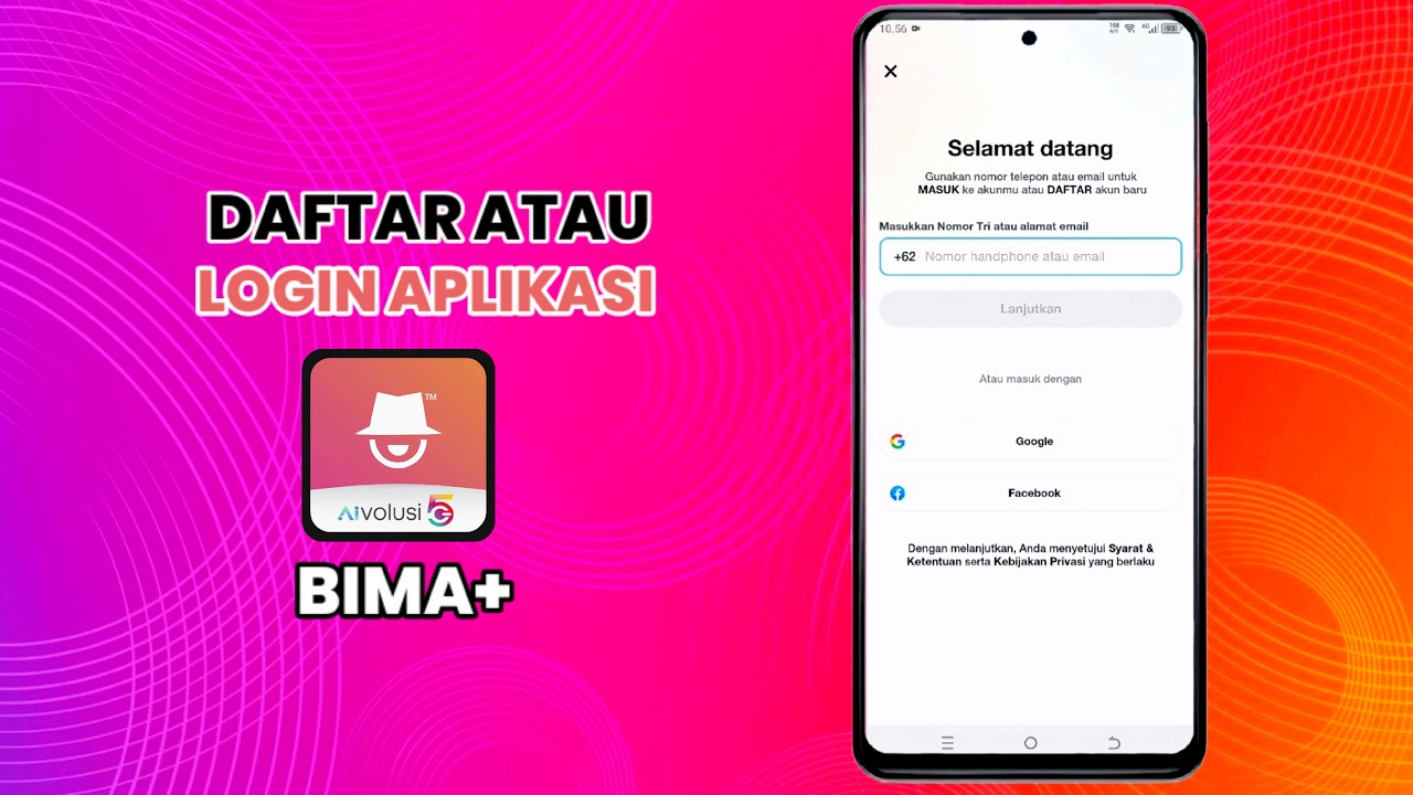 Cara Daftar Atau Login Di Aplikasi Bima+Tri - YouTube