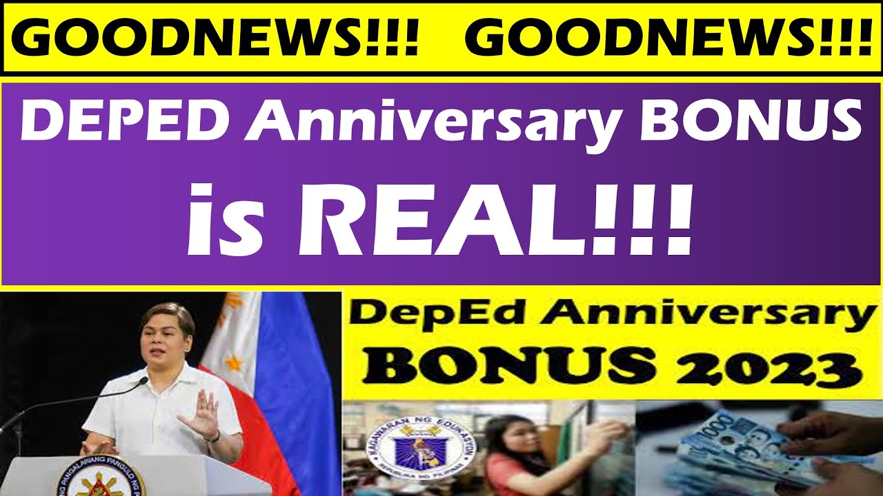 GOODNEWS!!! DepEd Anniversary BONUS is REAL (To download/transfer funds ...