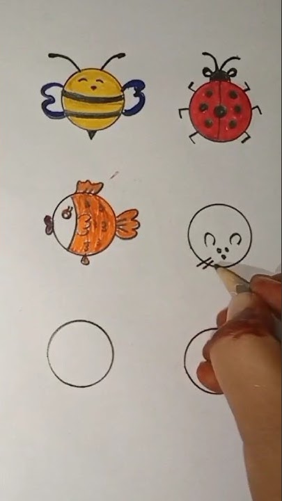 How to draw with circle #tutorial #stepbystep #howtodraw #shorts - YouTube