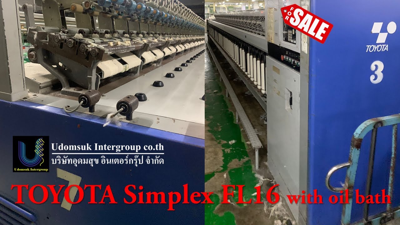 Toyota Roving Simplex FL16 with oil bath of spindles 120 / staff length ...