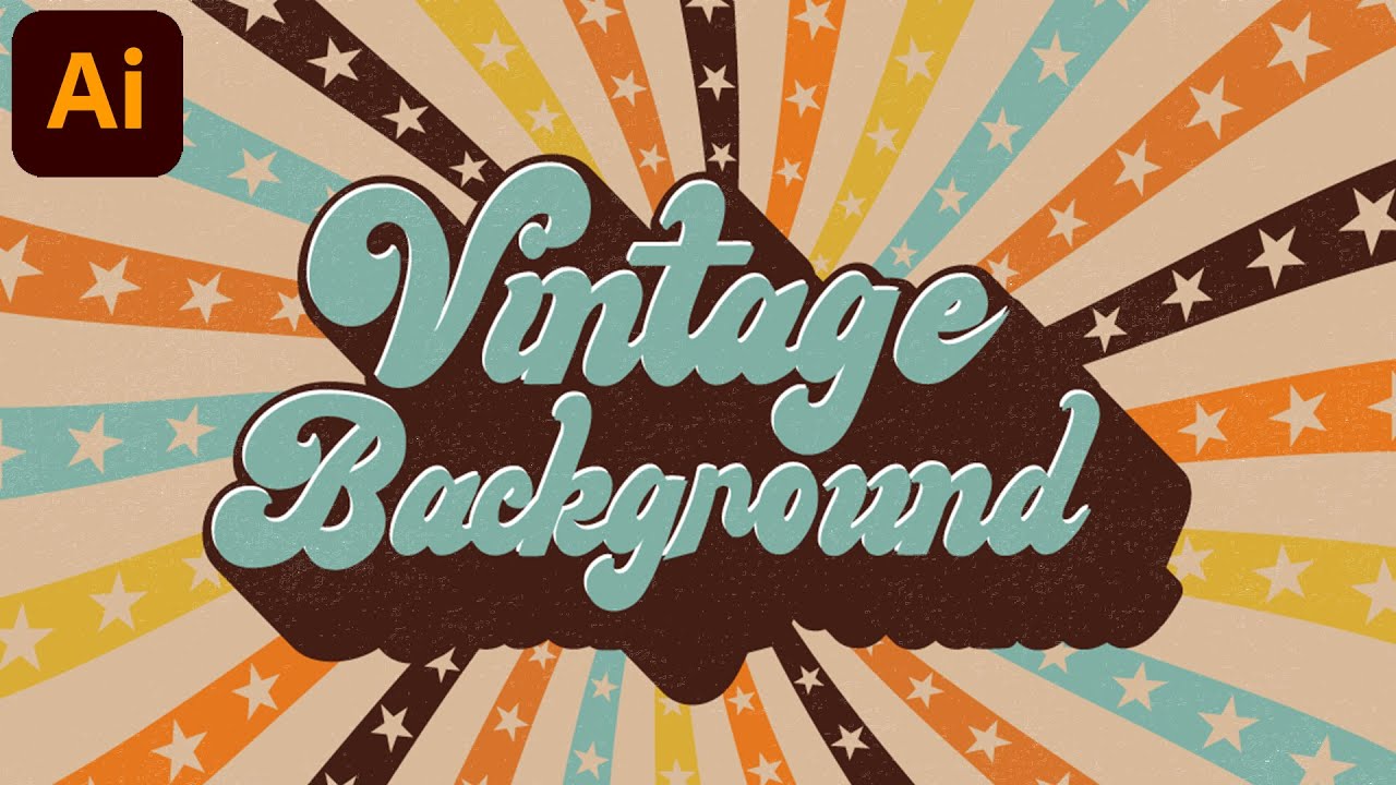 How to make an editable retro/vintage sunburst Illustrator tutorial. # ...