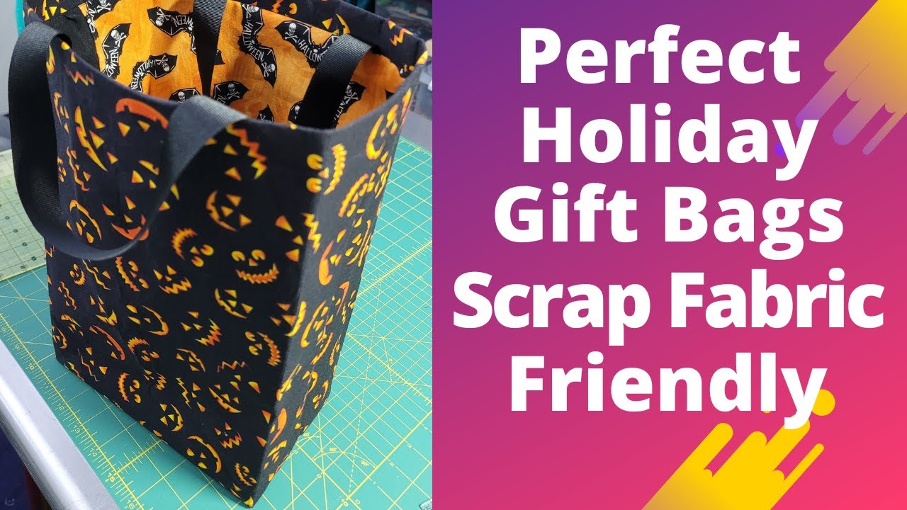Fabric Gift Bag | Scrap Buster - YouTube