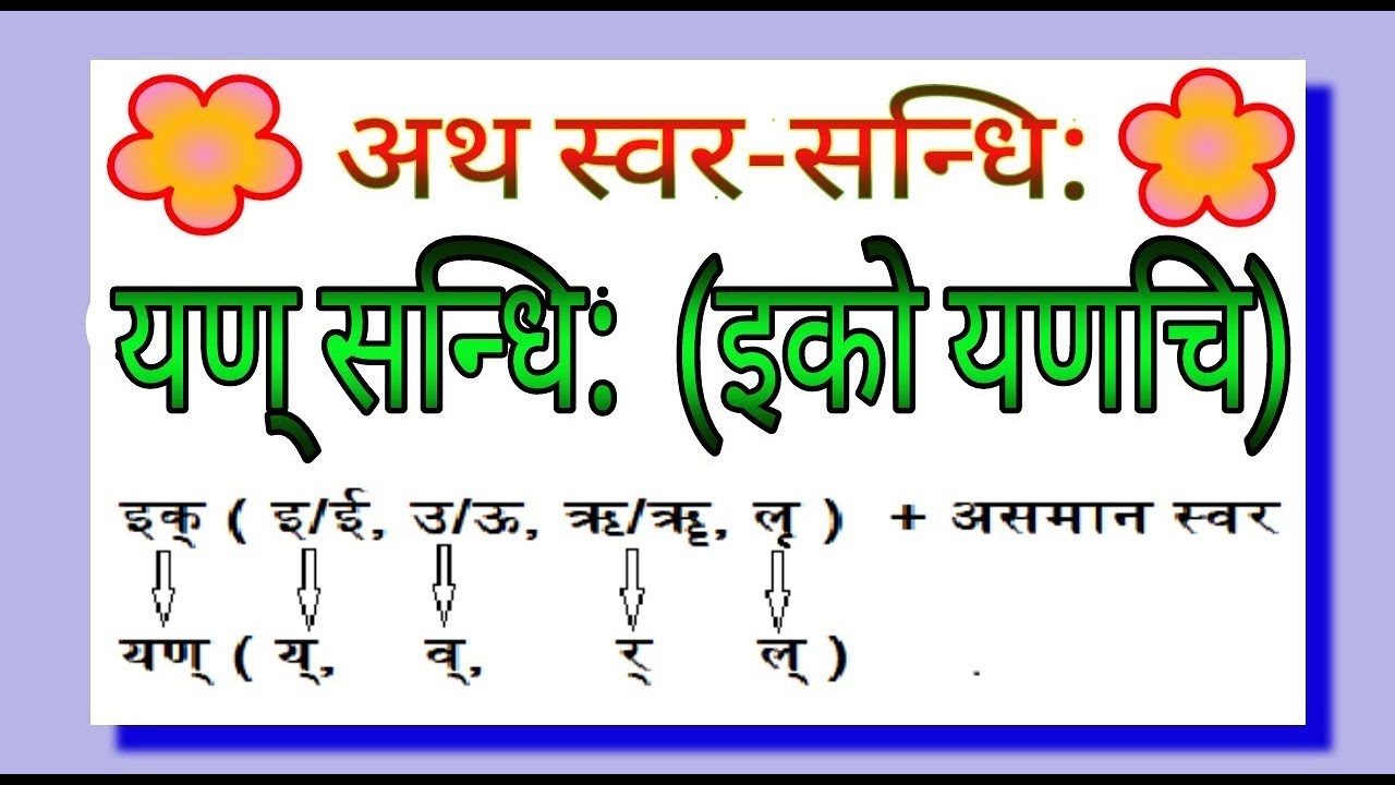 संधि संस्कृत में | Yan Sandhi | यण् सन्धि | Sandhi sort triks | sandhi ...