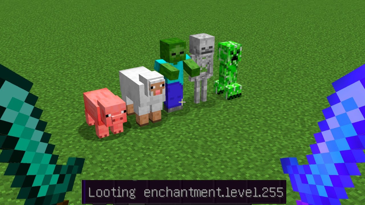 looting enchantment 255 lvl - YouTube