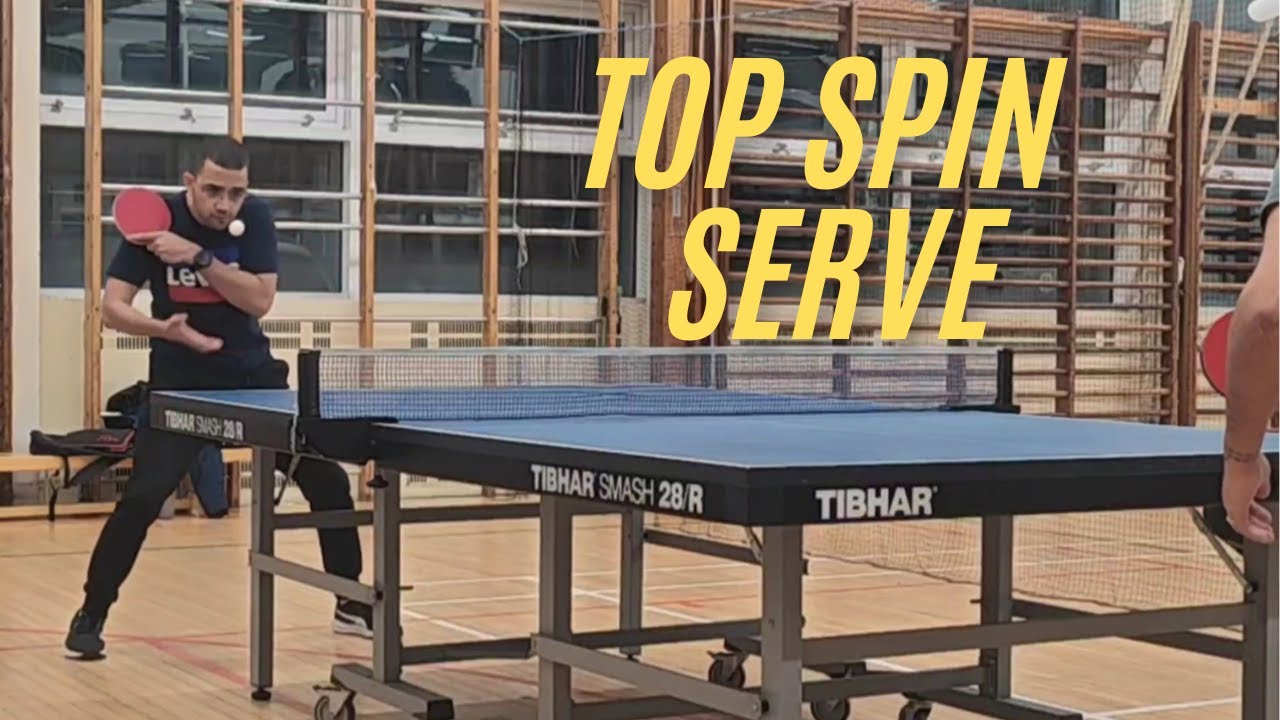 Top spin backhand serve table tennis, Yasaka rakza 7 soft - YouTube
