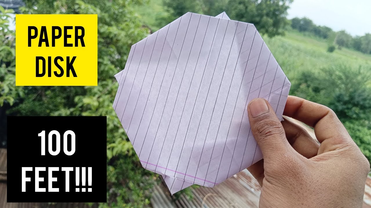 How to Make Origami Paper Disk step by step (like Flying) for fun like ...